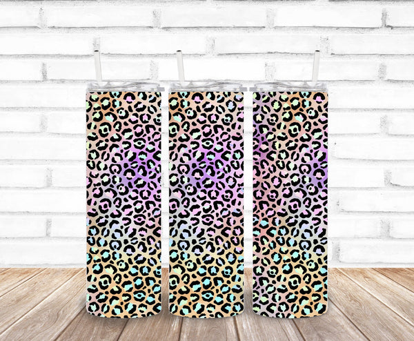 pastel rainbow leopard print - DecoTransfers